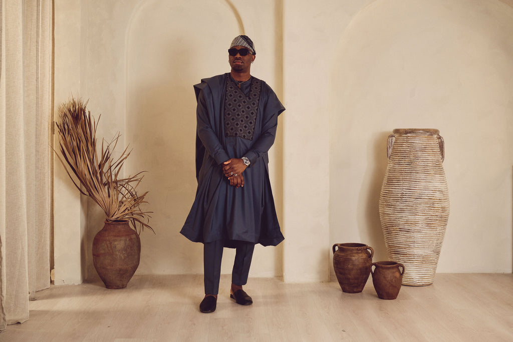 Dark Gray Agbada Set | Mens African Traditional Wear – TRADITIONAL ...
