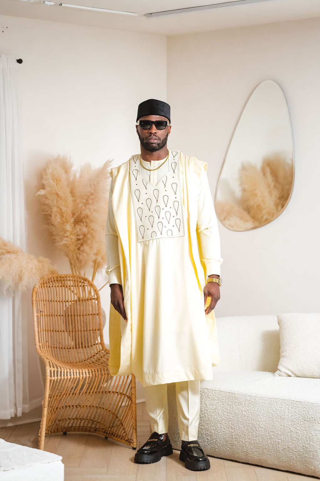 Cream Agbada Set – TRADITIONAL TRIMS CLOTHING